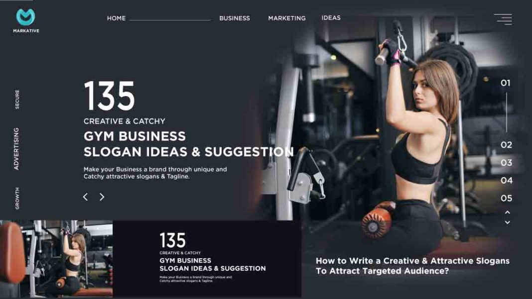135 Powerful Gym Slogans & Taglines To increase admissions - Markative