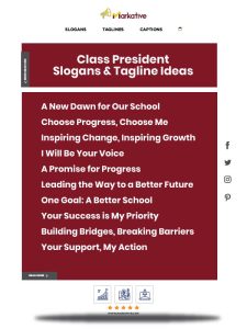 175+ Powerful Class President Slogans that grab attention - Markative