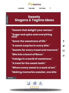 127+ Catchy Sweets Slogans that Double your Sales - Markative