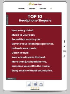 165+ Unique Headphone Slogans that make you Brand - Markative