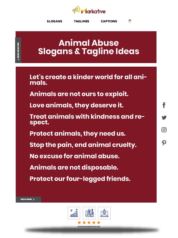 193 Unique Animal Abuse Slogans To Stop Animal Abuse Markative