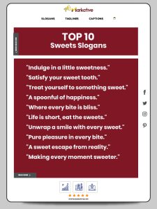 127+ Catchy Sweets Slogans that Double your Sales - Markative