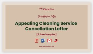 Great Cleaning Service Cancellation Letter [7+ Examples] - Markative
