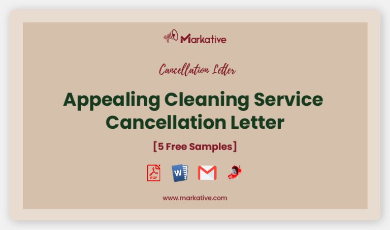 Great Cleaning Service Cancellation Letter [7+ Examples] - Markative
