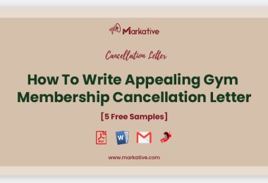 Best Membership Cancellation Letter [5 Free Samples] - Markative