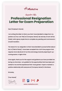 How To Write Best Resignation Letter for Exam Preparation [5+ Templates ...
