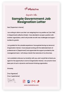 How To Write Great Government Job Resignation Letter [5+ Free Samples ...