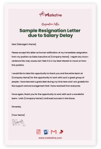 How To Write Best Resignation Letter due to Salary Delay [5+ Templates ...