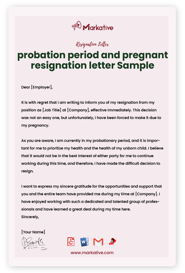 How To Write Best Resignation Letter During Probation Period 5 