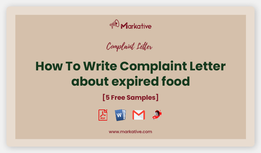 How To Write Great Complaint Letter About Expired food [5+ Templates ...