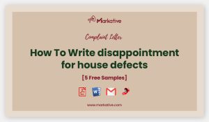 Best Complaint Letter for House Defects [5+ Templates] - Markative
