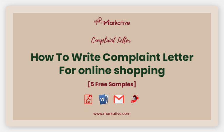 How To Write Best Complaint Letter for Online Shopping [5+ Templates ...