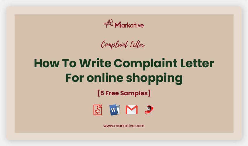 How To Write Best Complaint Letter for Online Shopping [5+ Templates ...
