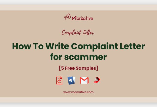 Sample Complaint Letter For Scammer Archives Markative