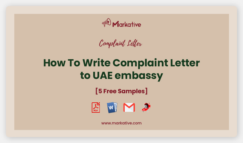 How To Write Best Complaint Letter to UAE Embassy [5+ Templates ...