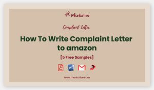 Best Complaint Letter to Amazon [5+ Templates] - Markative