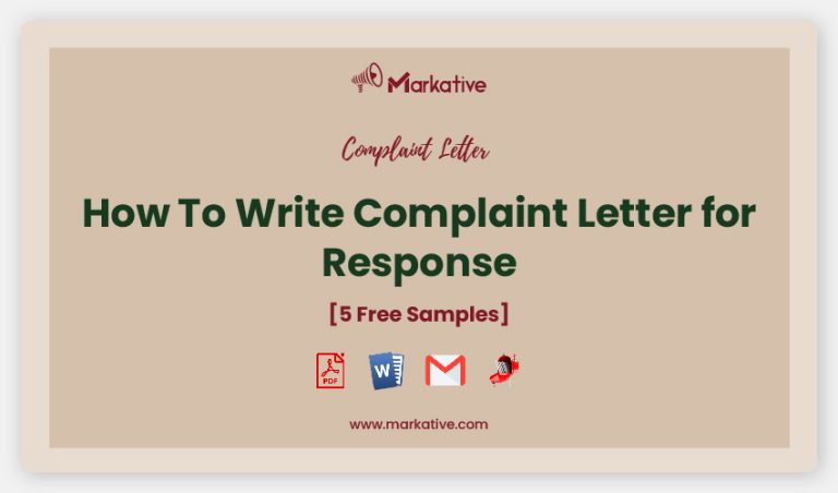 How To Write Best Complaint Response Letter [5+ Templates] - Markative