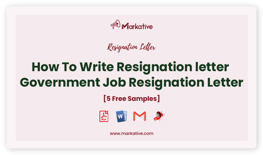 How To Write Great Government Job Resignation Letter [5+ Free Samples ...