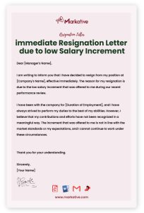 How To Write a Resignation Letter due to low Salary Increment [5 ...