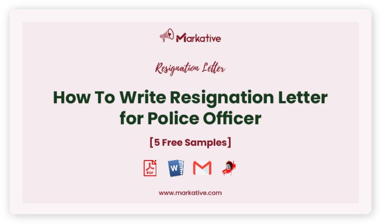 How To Write Great Police Officer Resignation Letter [5+ Templates ...