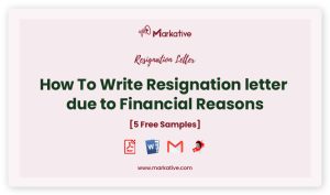 Write a Best Resignation Letter due to Financial Reasons [5 Free ...