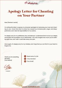 Best Apology Letter for Betrayed Trust: 9 Ready Samples - Markative