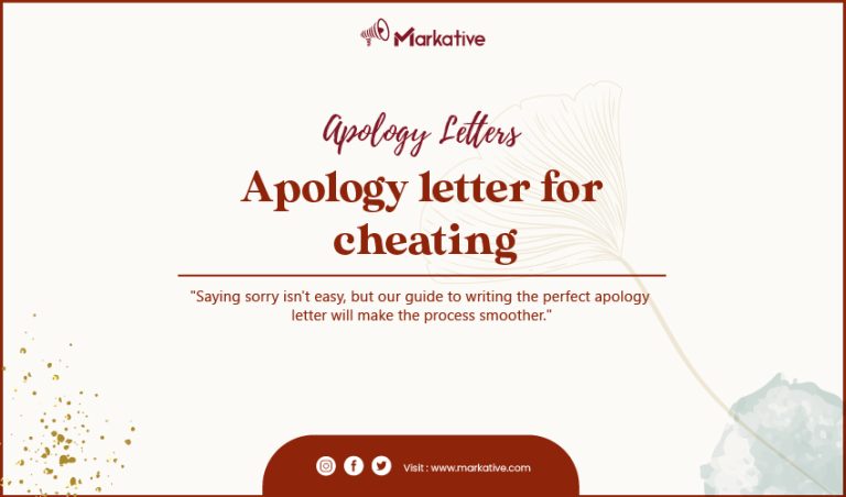 Unique Apology Letter for Cheating: 7 Ready Samples - Markative