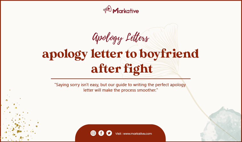 Best Apology Letter to Boyfriend After Fight with [7 Suggestions ...