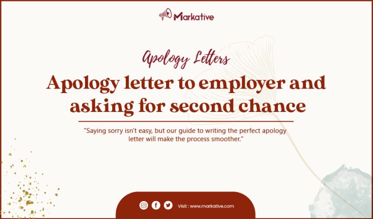 Creative Apology Letter to Employer and Asking for Second Chance: 5 Samples