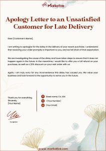 Effective Apology Letter to Unsatisfied Customer: 5 Ready Samples ...