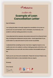 Attractive Loan Cancellation Letter [5+ Free Samples] - Markative