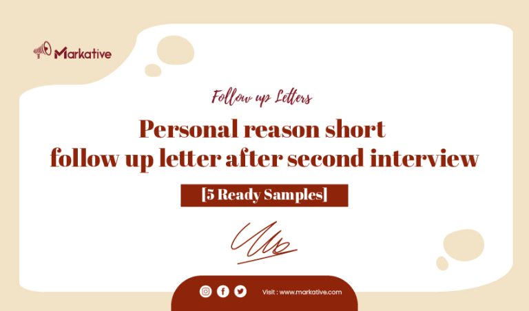 Best Follow-Up Letter After Second Interview with [5 Examples] - Markative