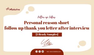 Best Follow Up Thank You Letter After Interview [5+ Examples] - Markative