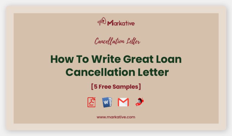 Attractive Loan Cancellation Letter [5+ Free Samples] - Markative