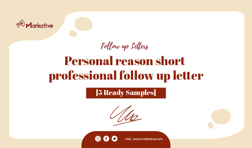 Great Professional Follow-Up Letter: 7 Templates - Markative