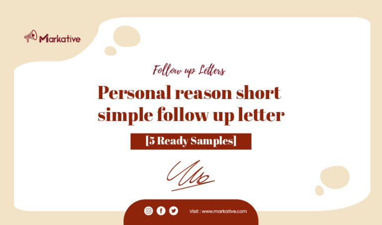 Best Simple Follow-Up Letter: 5 Ready Samples - Markative